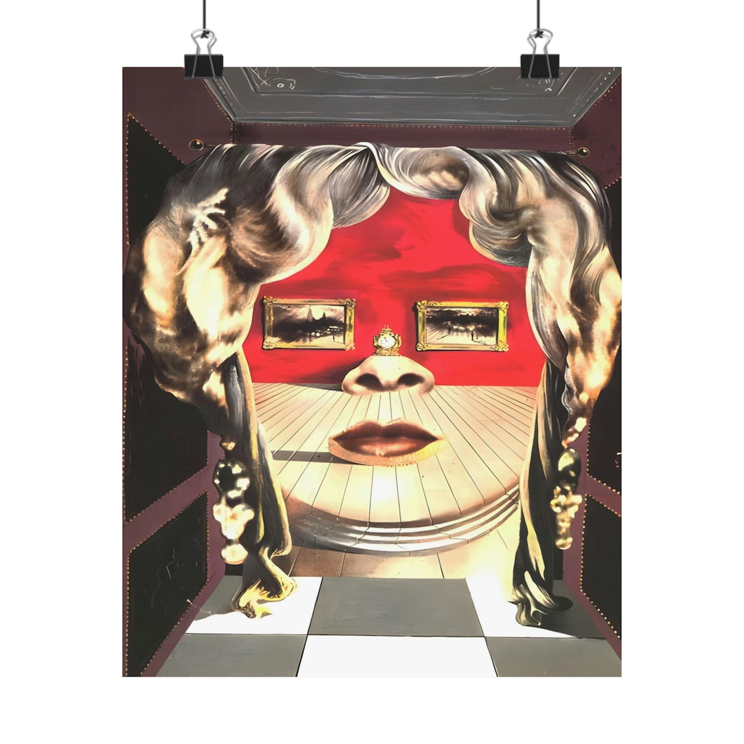 Salvador Dali, Face of Mae West Which May Be Used as a Surrealist ...