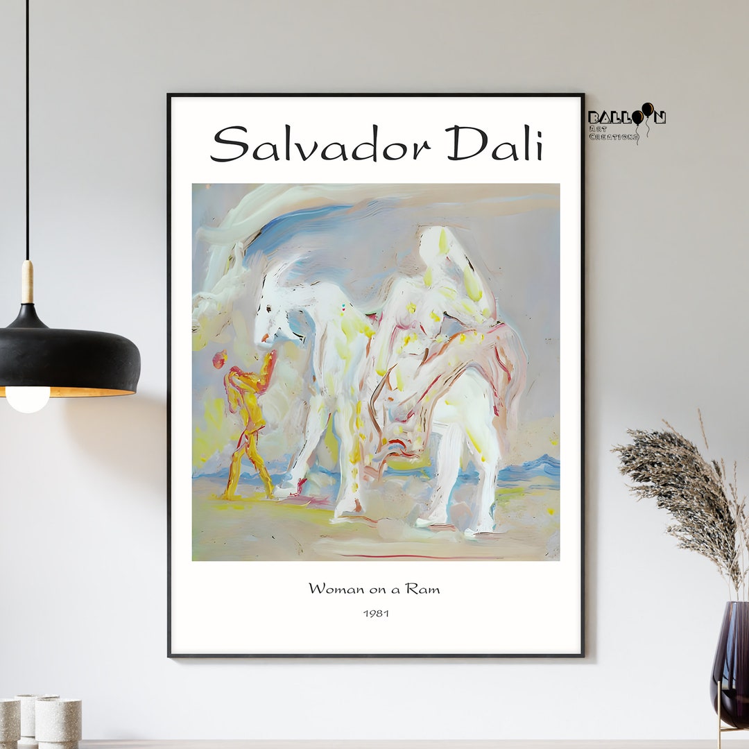 Salvador Dali, Woman on a Ram, 1981, Salvador Dali Exhibiton Poster ...