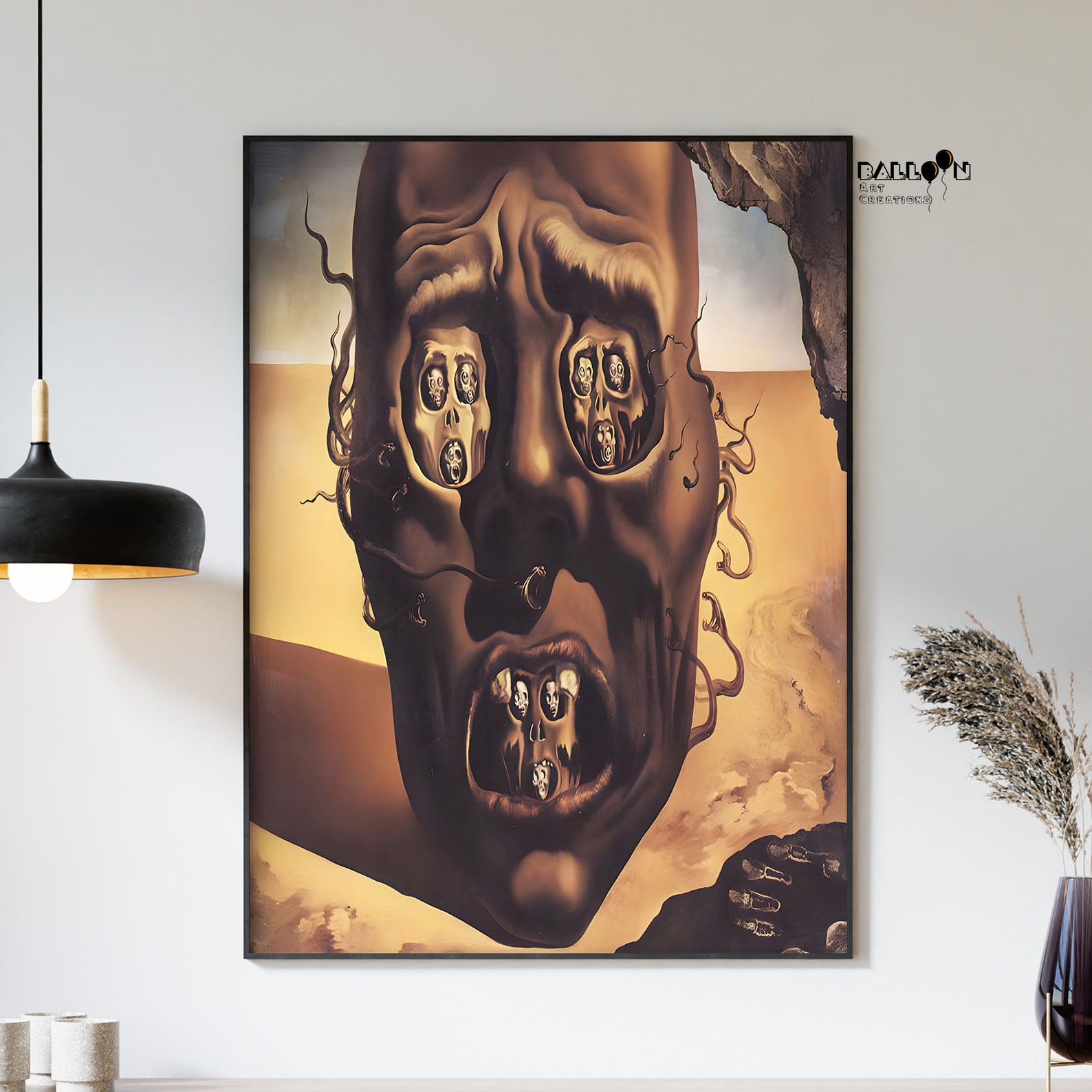 Salvador Dali, the Face of War, 1940-1941, Salvador Dali Print ...