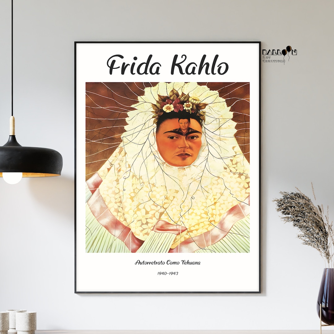 Frida Kahlo, Autorretrato Como Tehuana, 1940-1943, Frida Kahlo Poster ...