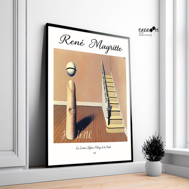 Rene Magritte, La Lecture Defanse-l'usage De La Parole, 1936, Rene ...