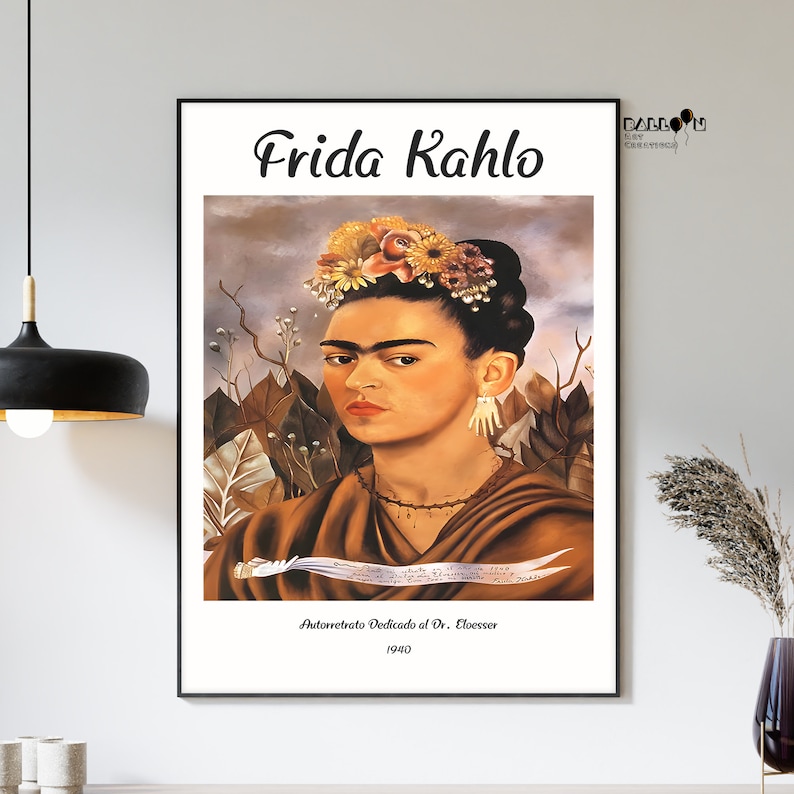 Frida Kahlo, Autorretrato Dedicado Al Dr. Eloesser, 1940, Frida Kahlo ...