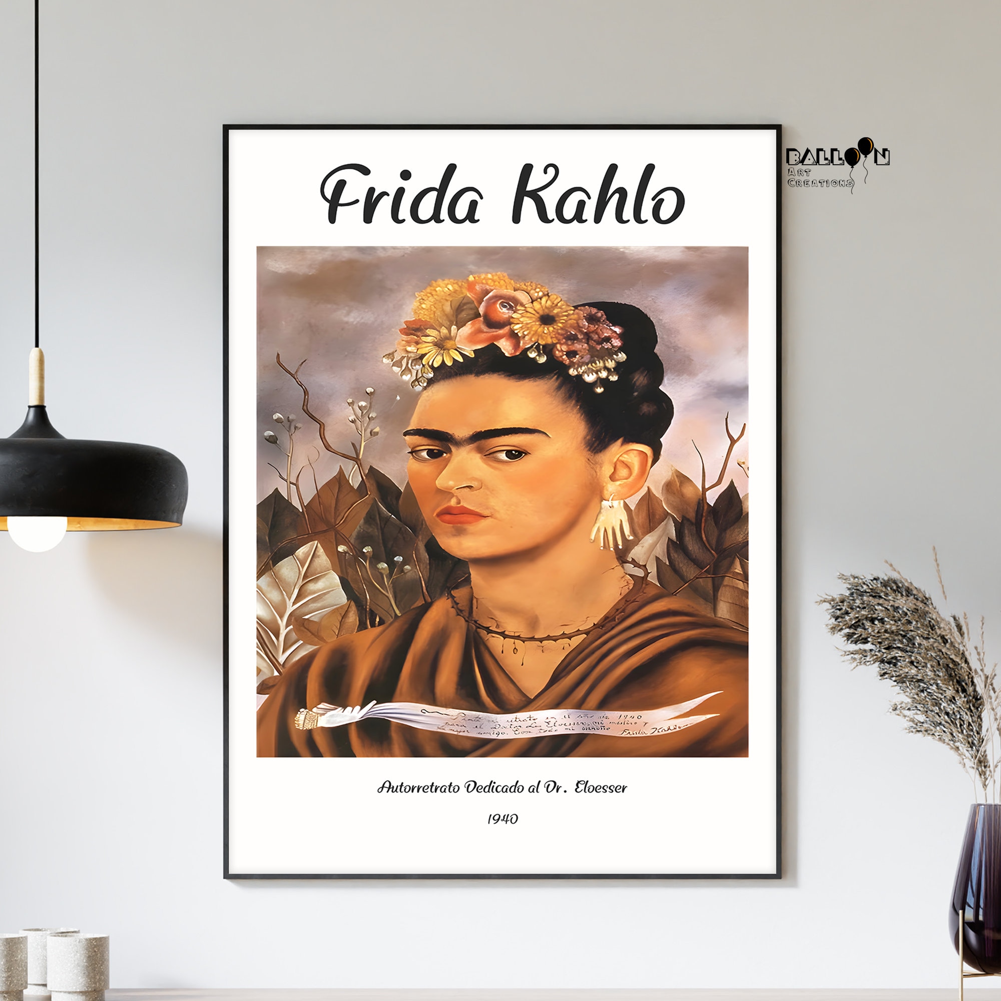 Frida Kahlo, Autorretrato Dedicado Al Dr. Eloesser, 1940, Frida Kahlo ...