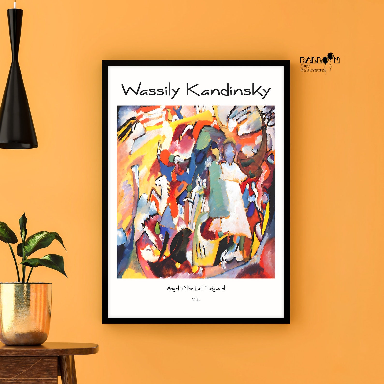 Wassily Kandinsky, Angel of the Last Judgment, 1911, Kandinsky Wall Art ...