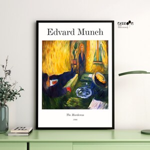 Edvard Munch, the Murderess, 1906, Edvard Munch Poster, Munch Wall ...