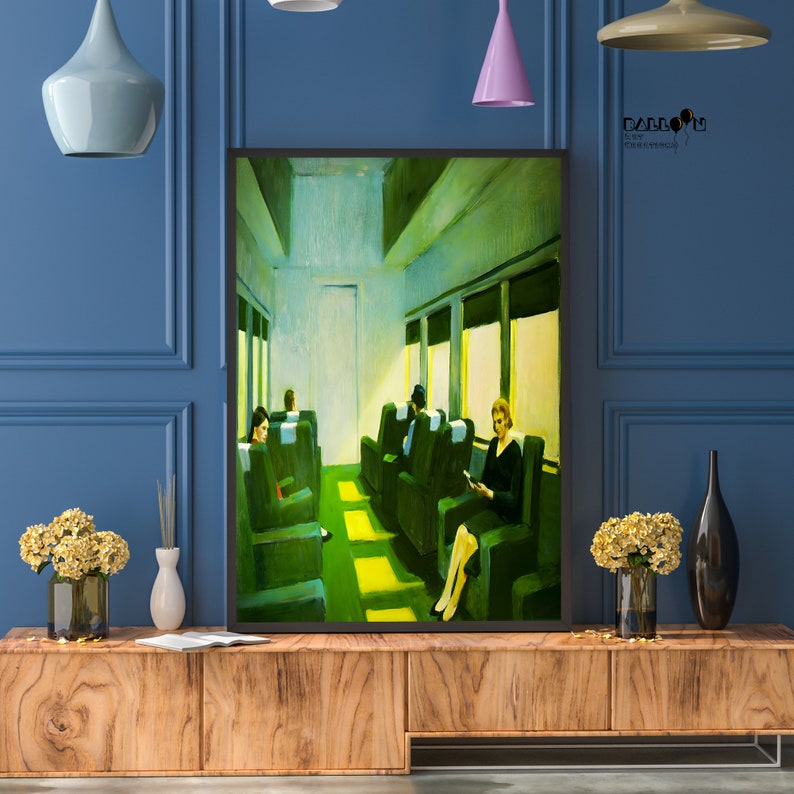 Edward Hopper, Chair Car, 1965, Hopper Wall Print, Home Wall Art ...