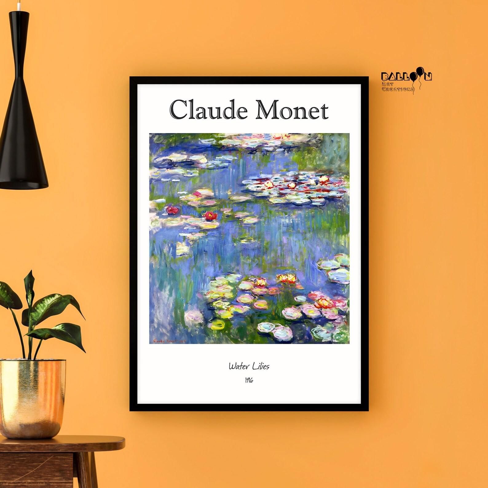 Claude Monet, Water Lilies, 1916, Claude Monet Wall Art, Landscape Art ...