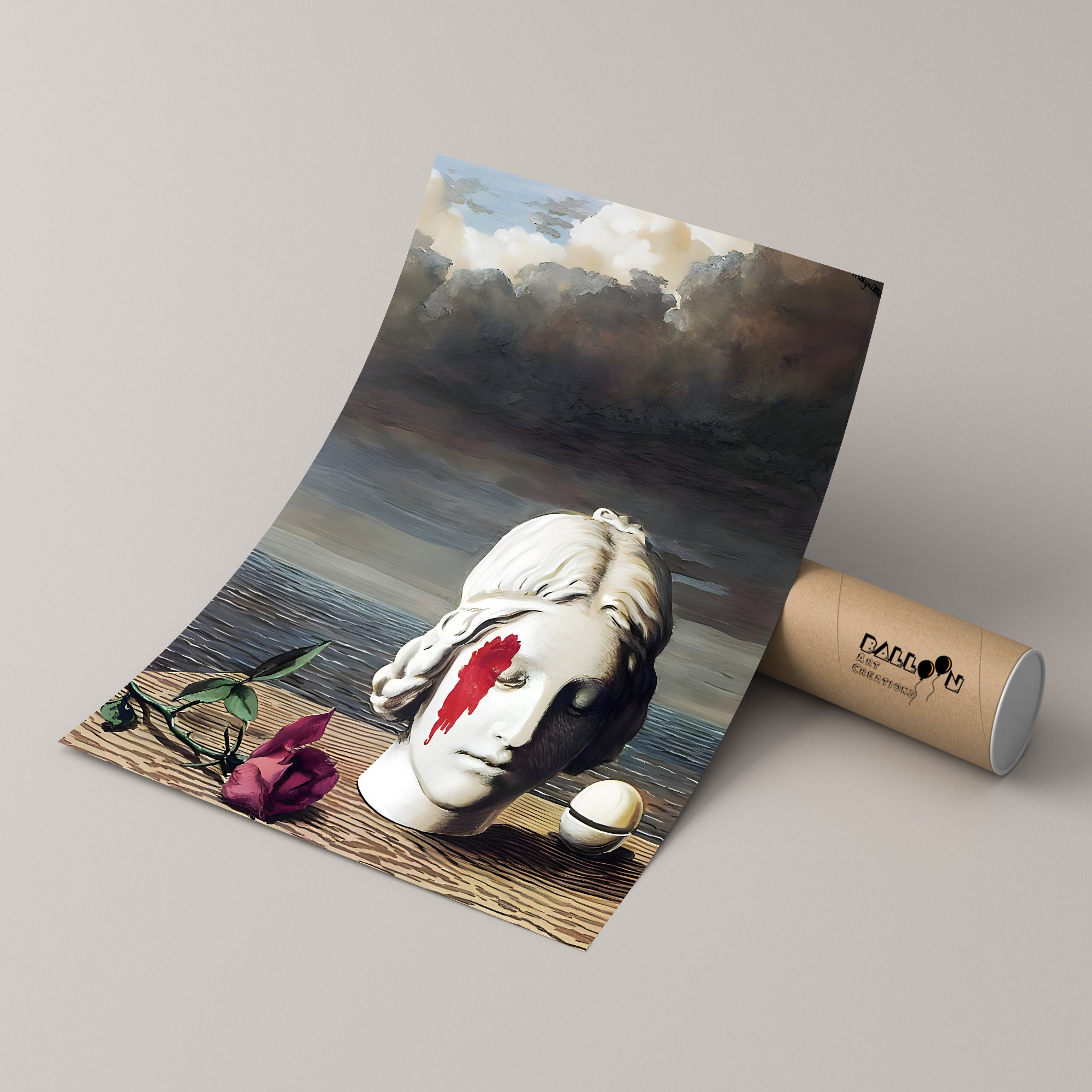 Rene Magritte, Memory, 1948, Rene Magritte Print, Magritte Poster ...