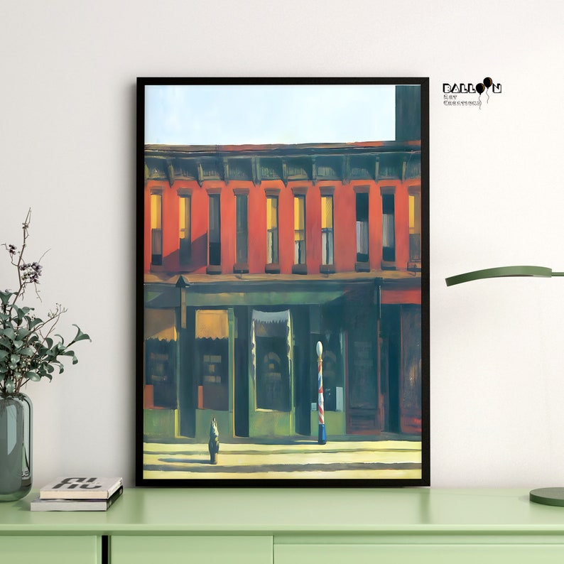 Edward Hopper, Early Sunday Morning, 1930, Edward Hopper Print, Realism ...