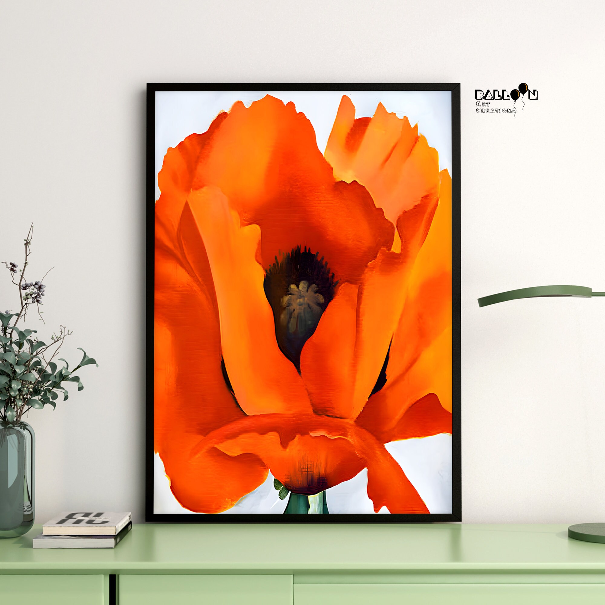 Georgia O'keeffe, Red Poppy, 1927, Georgia O'keeffe Poster, Modern Art ...