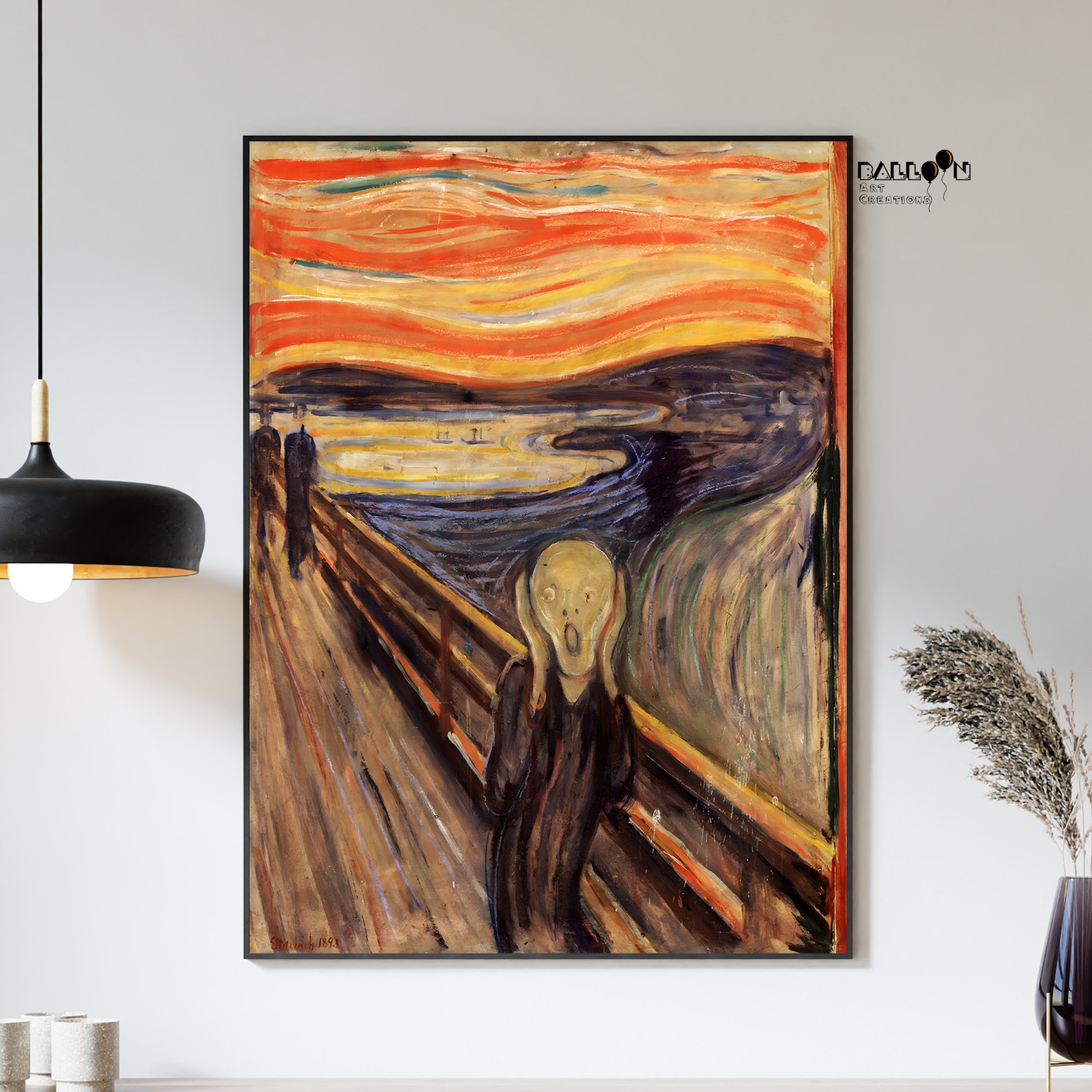 Edvard Munch, the Scream, 1893, Edvard Munch Poster, Portrait Art ...