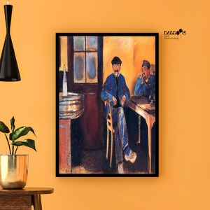 Edvard Munch, Tavern in St. Cloud, 1890, Munch Wall Poster, Exhibition ...