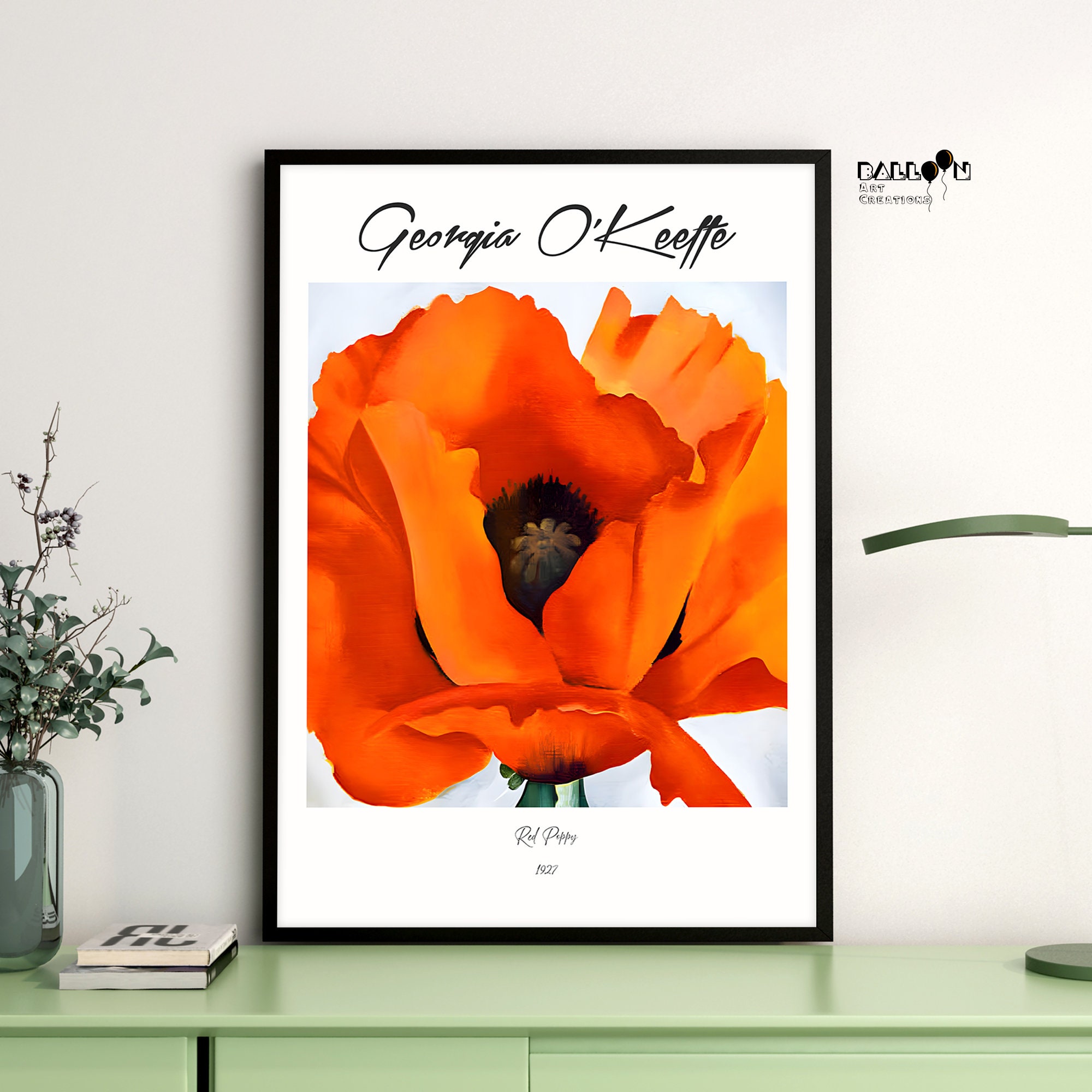 Georgia O'keeffe, Red Poppy, 1927, O'keeffe Poster, Modern Art Print ...