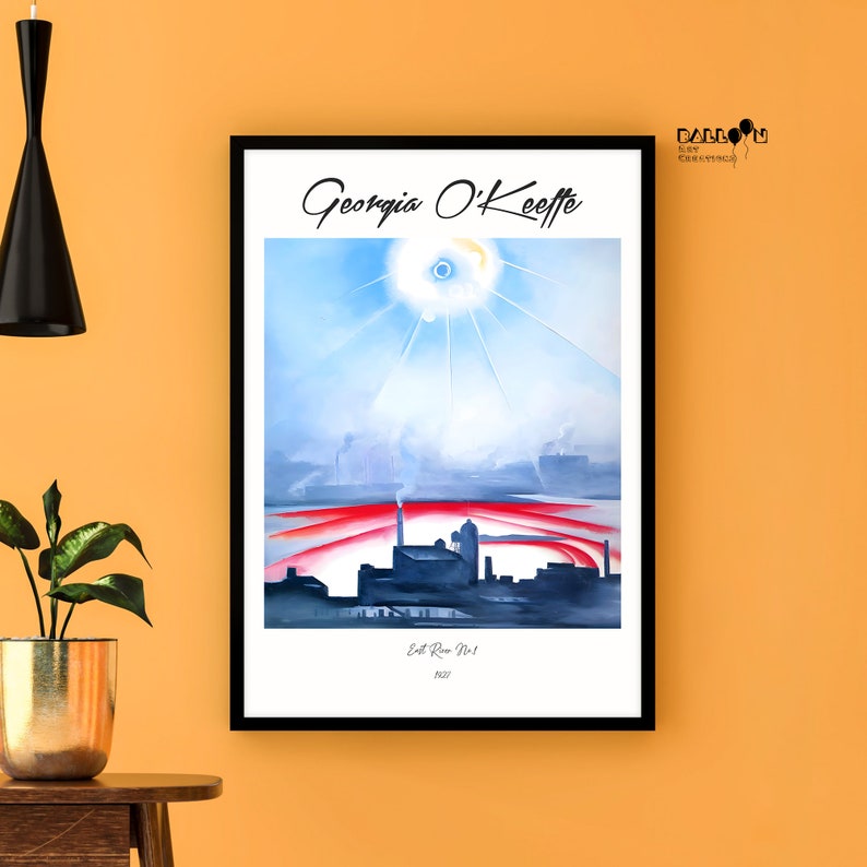 Georgia O'keeffe, East River No.1, 1927, Georgia O Keeffe Poster, Modern Art Poster, Exhibition ...