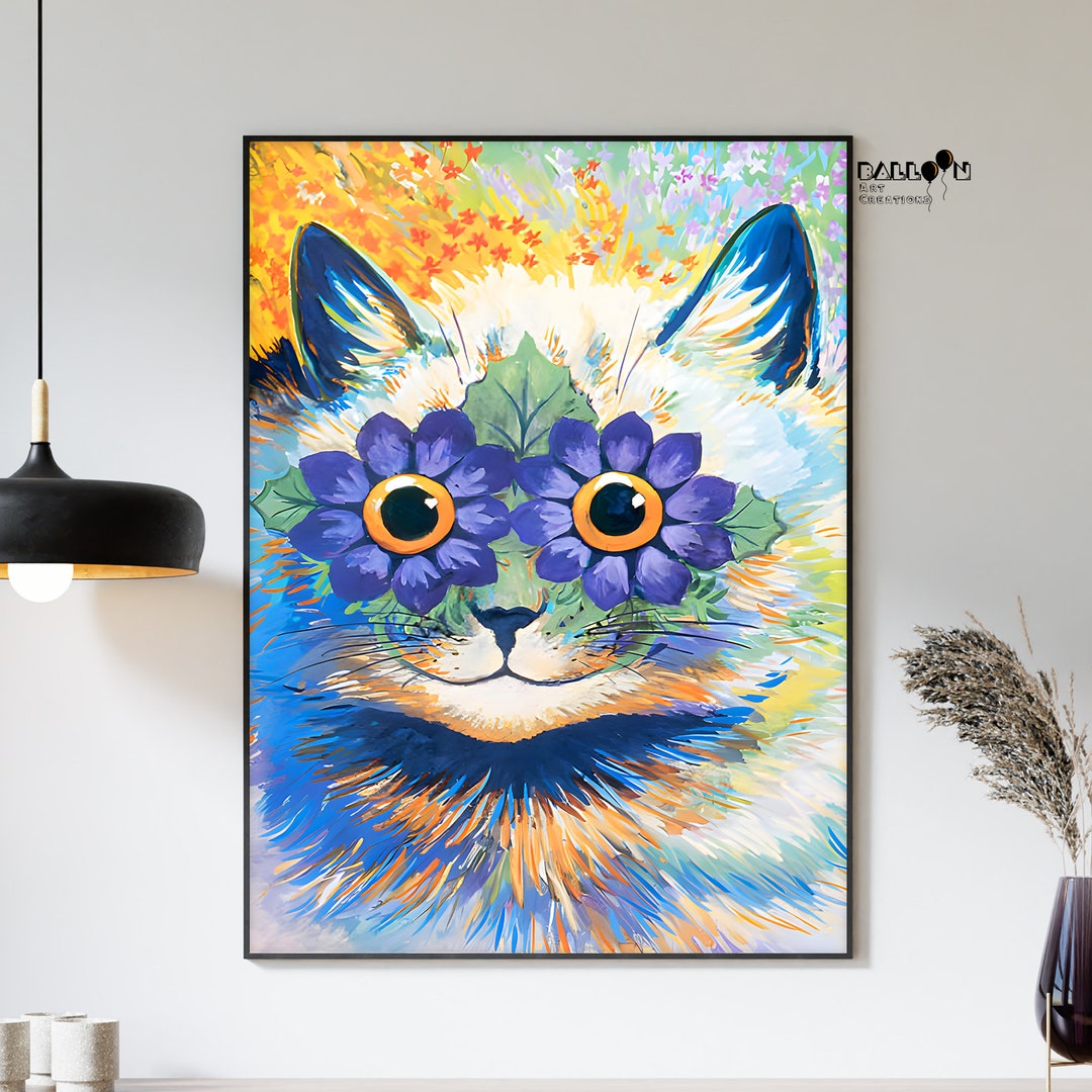 Louis Wain, Louis Wain Cat Poster, Illustration Poster, Classic Art ...