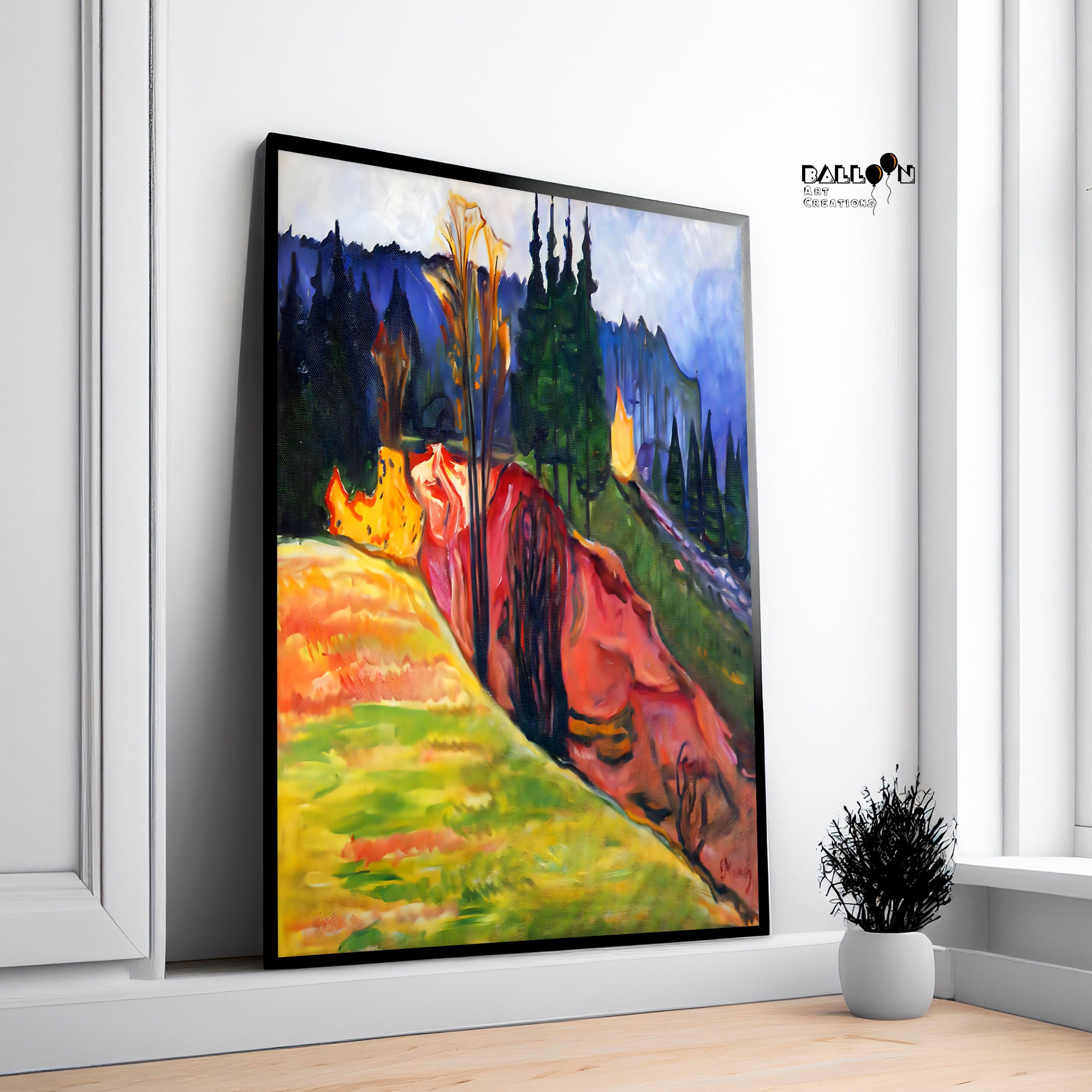 Edvard Munch, From Thuringewald, 1905, Edvard Munch Poster, Portrait ...