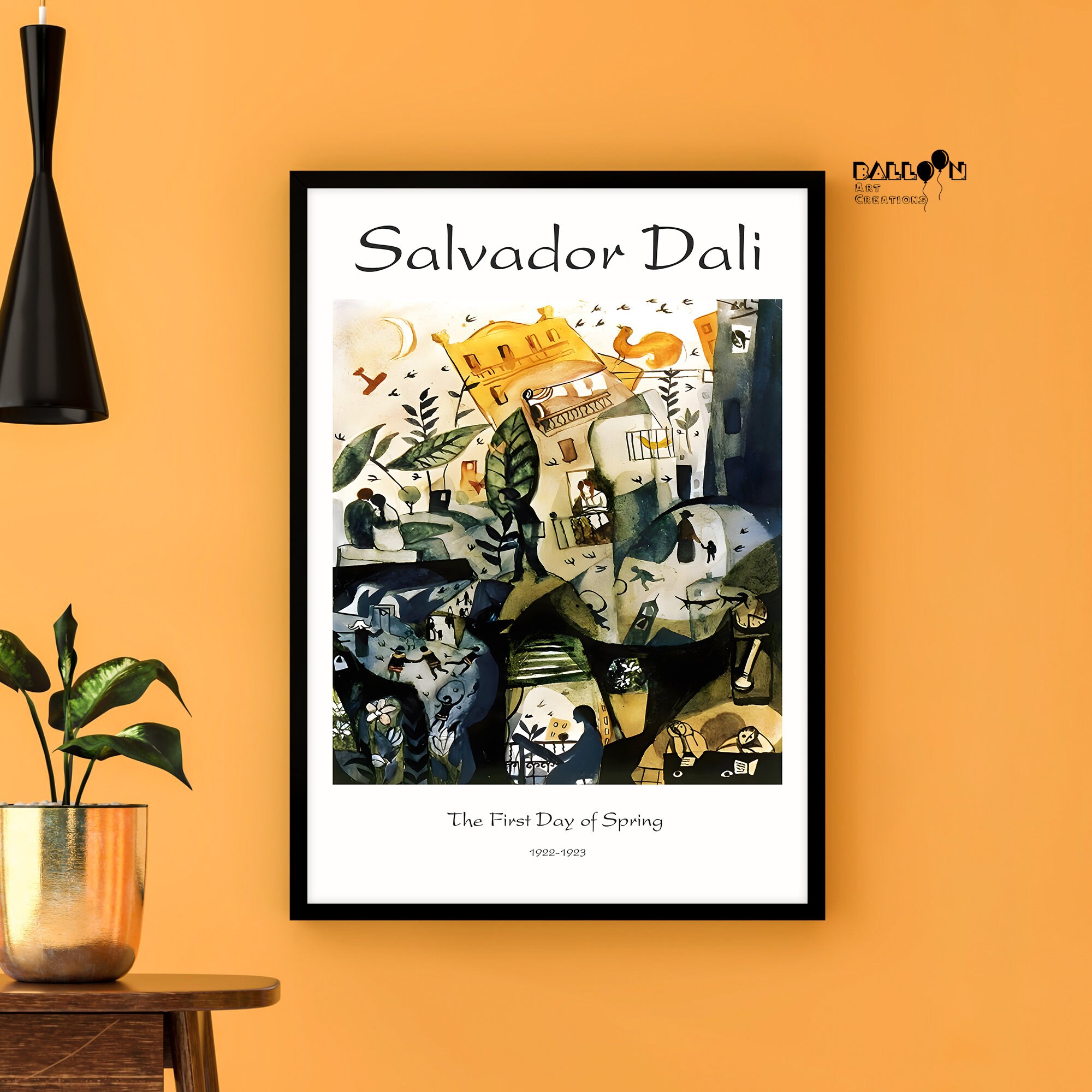 Salvador Dali, the First Day of Spring, 1922-1923, Salvador Dali Print ...