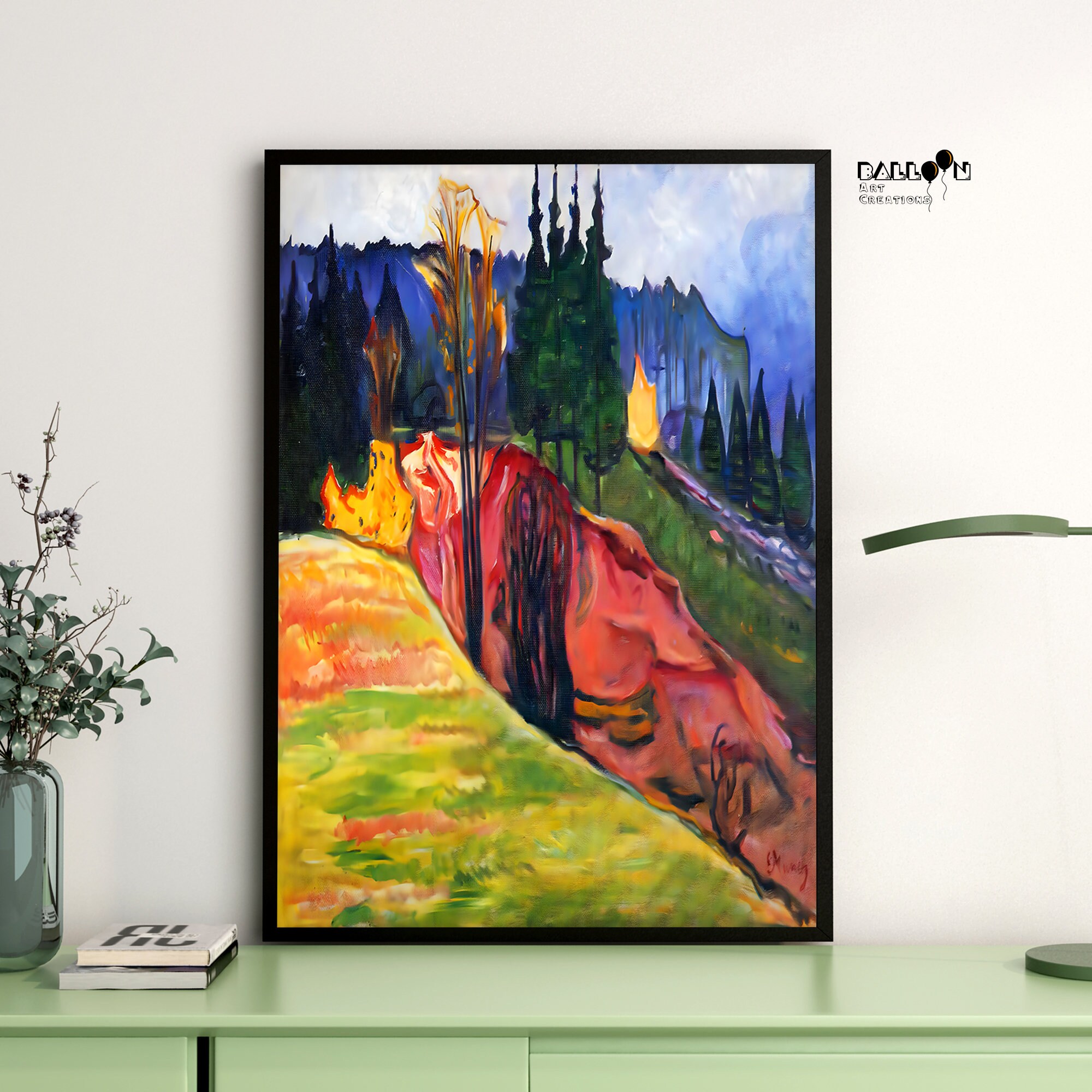 Edvard Munch, From Thuringewald, 1905, Edvard Munch Poster, Portrait ...