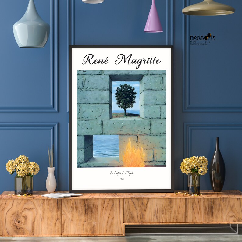 Rene Magritte, Le Confort De L'esprit, 1950, Rene Magritte Print ...