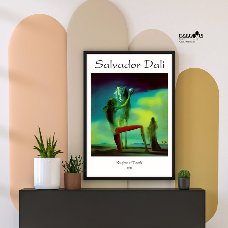 Salvador Dali, Knights of Death, 1937, Salvador Dali Poster, Dali ...