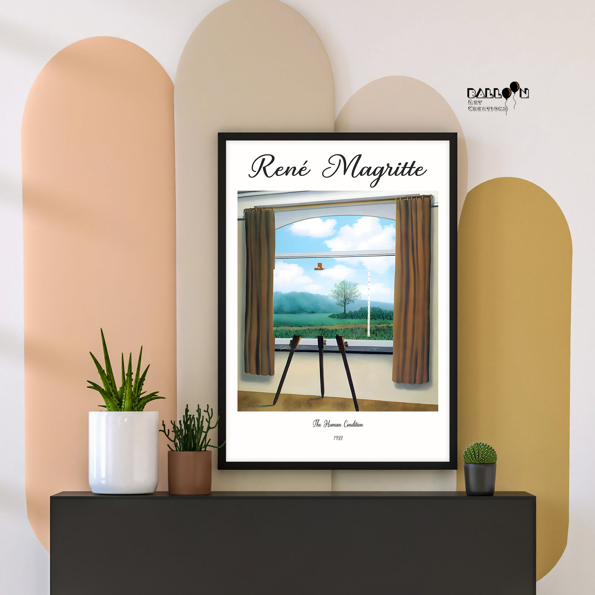 Rene Magritte, the Human Condition, 1933, Rene Magritte Poster ...