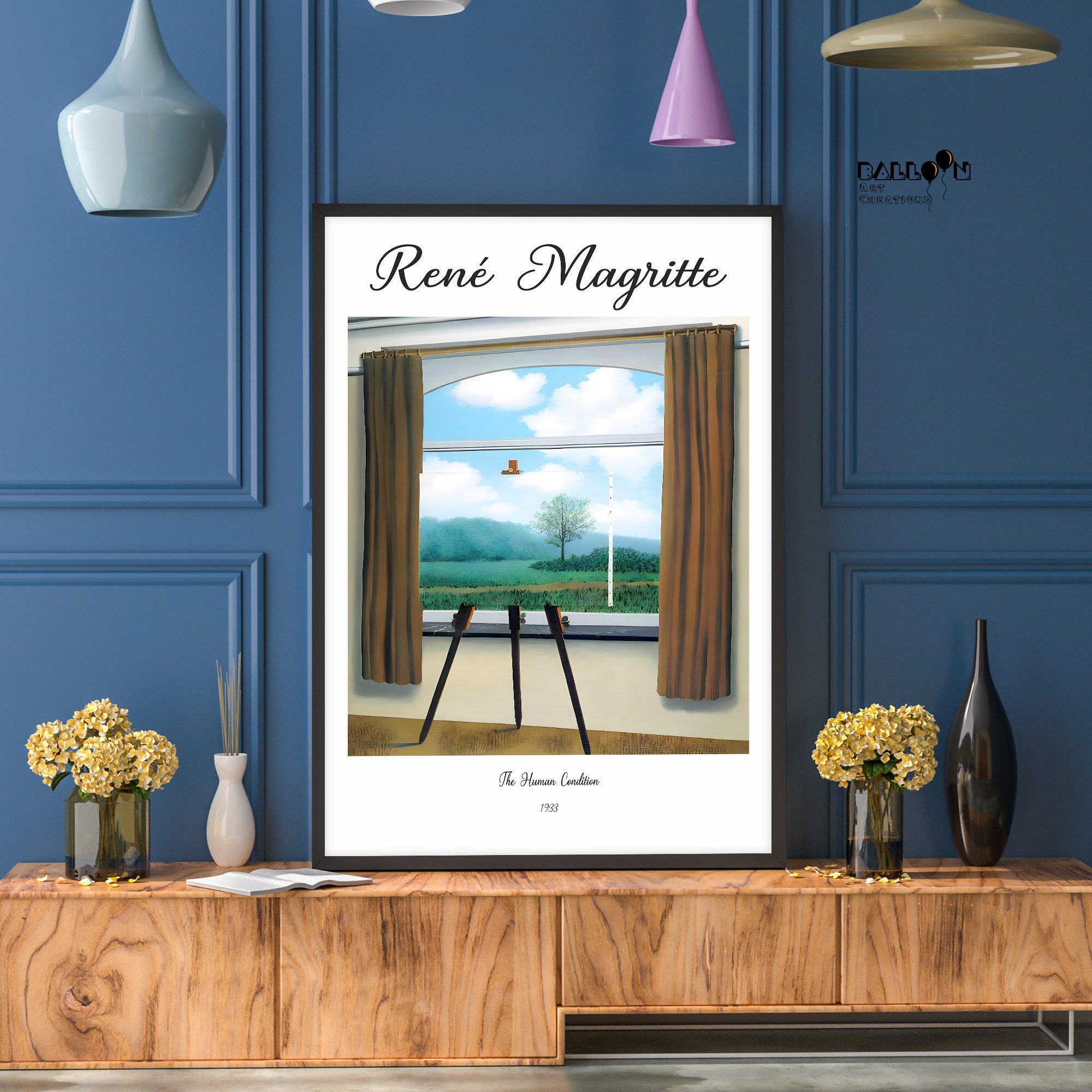 Rene Magritte, the Human Condition, 1933, Rene Magritte Poster ...