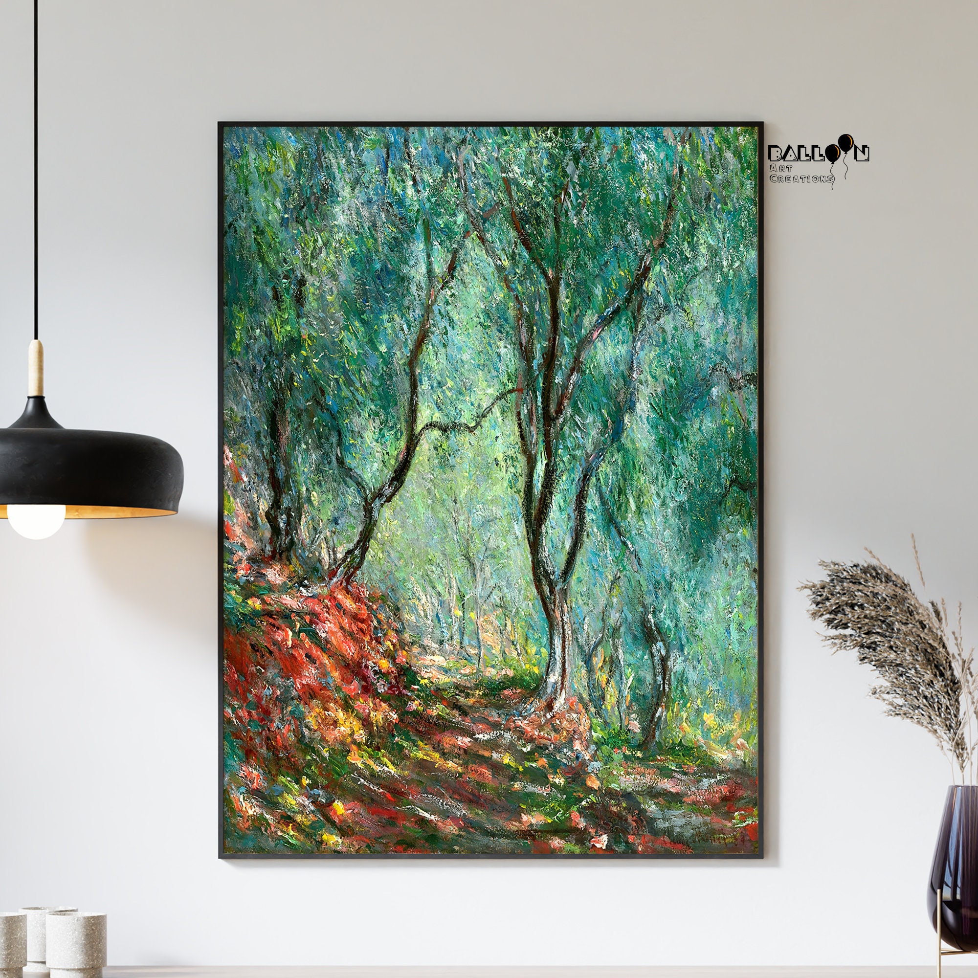 Claude Monet Poster, Olive Tree Wood in the Moreno Garden, 1884, Monet ...