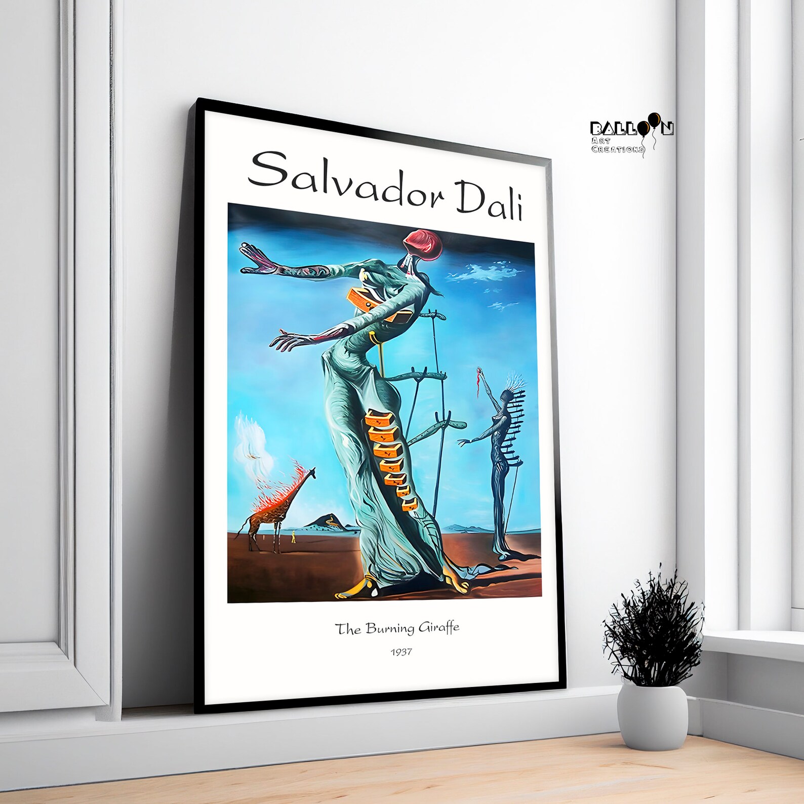 Salvador Dali, the Burning Giraffe, 1937, Salvador Dali Poster, Dali ...