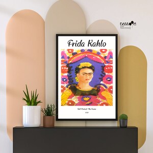 Frida Kahlo, Self Portrait-the Frame, 1938, Frida Print, Feminism Art ...