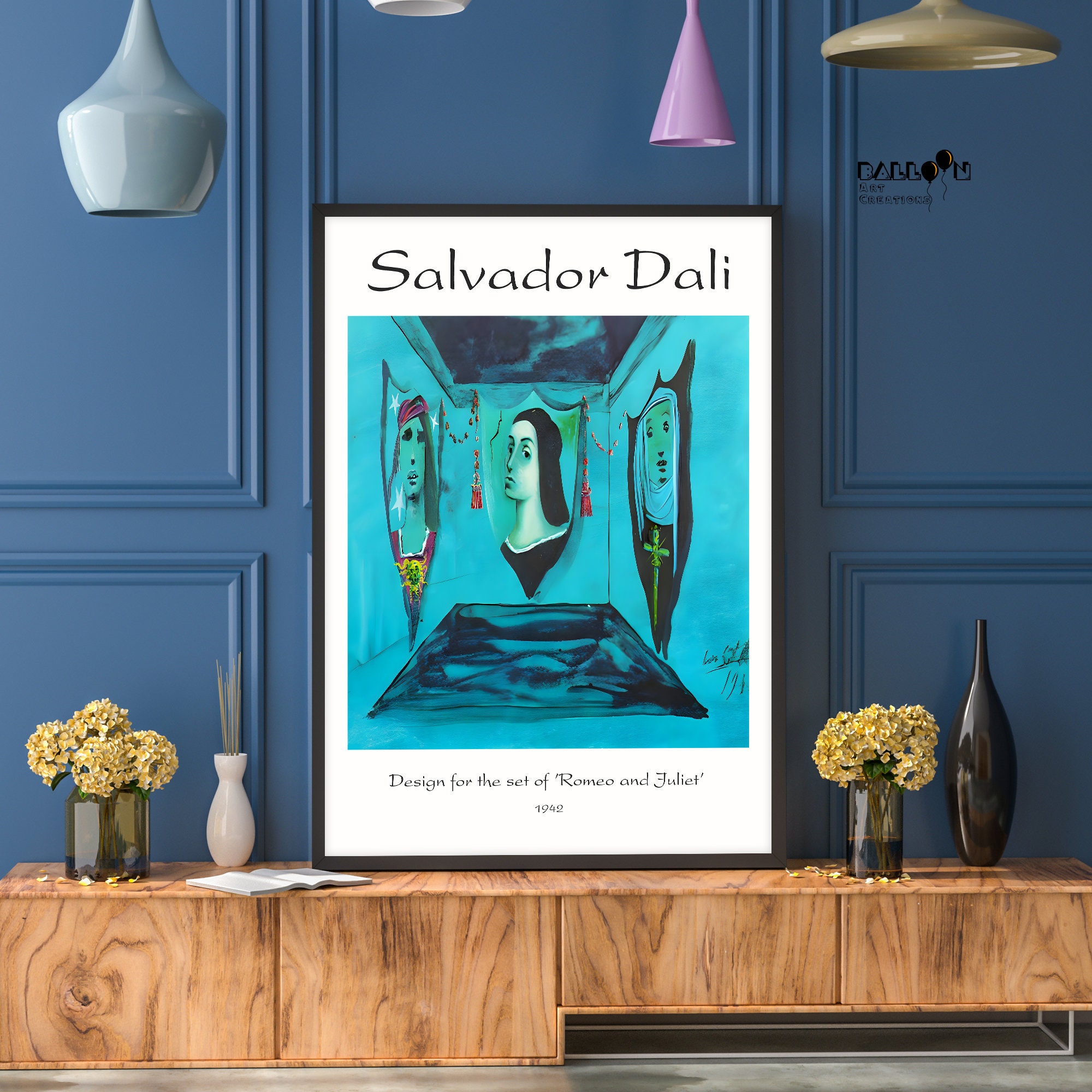 Salvador Dali, Design for the Set of 'romeo and Juliet', 1942, Salvador ...