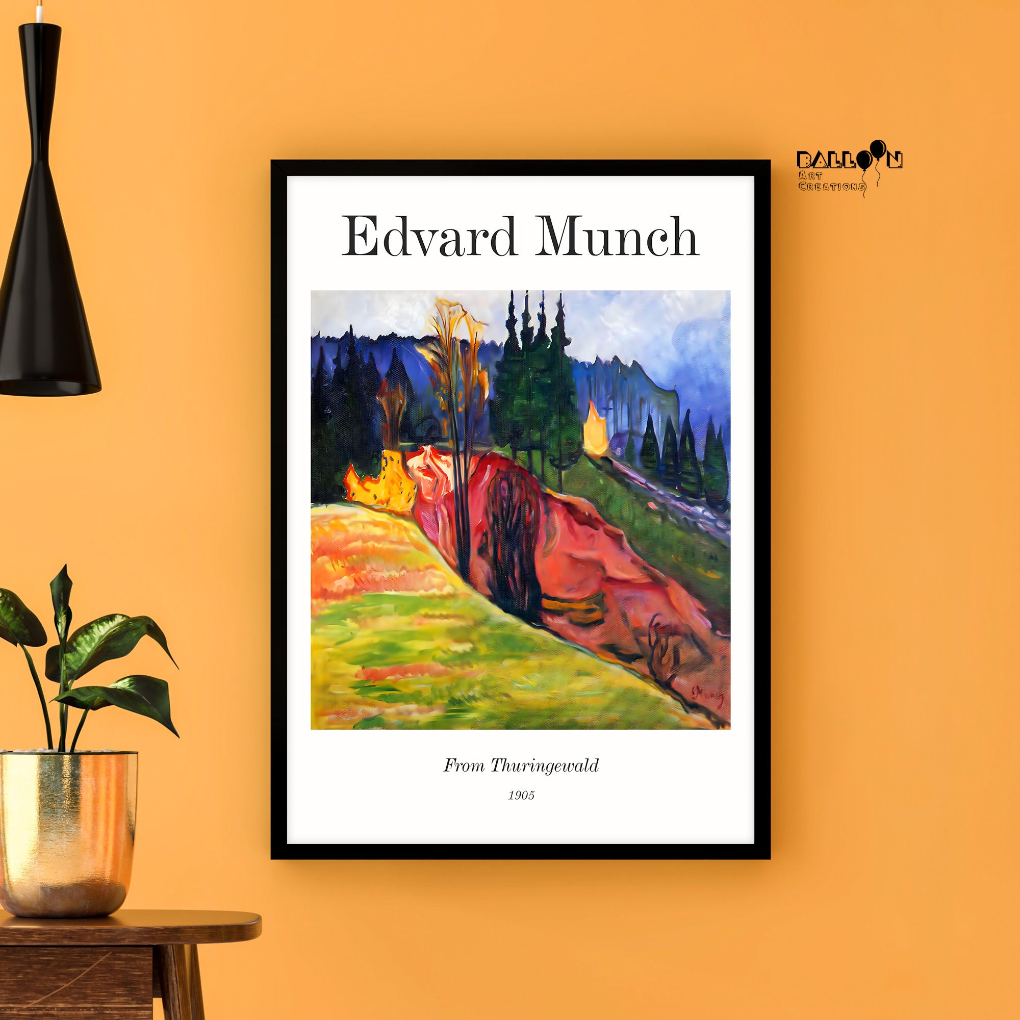 Edvard Munch, From Thuringewald, 1905, Edvard Munch Poster, Munch Wall ...