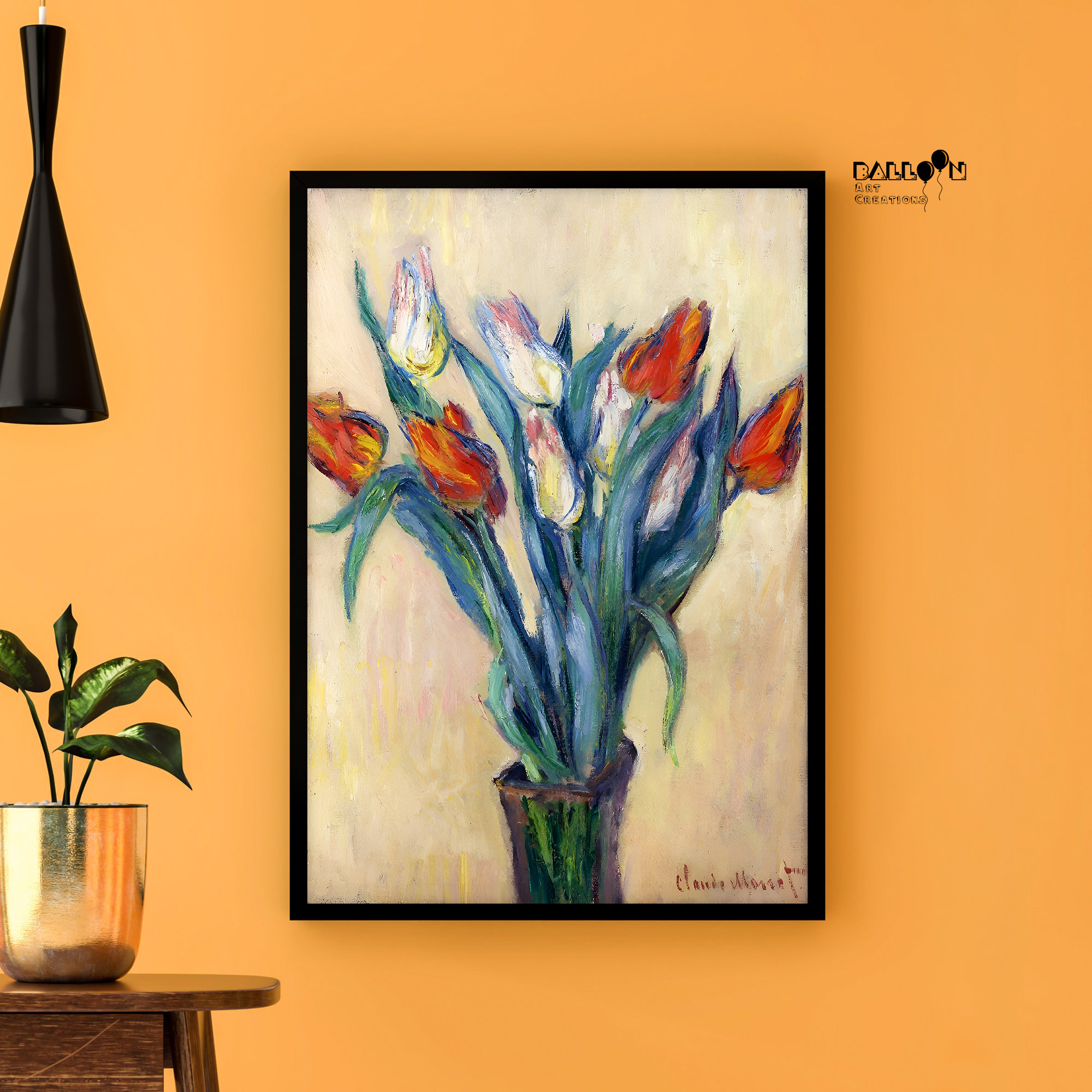 Claude Monet, Vase of Tulips, 1885, Monet Print, Impressionist Art ...