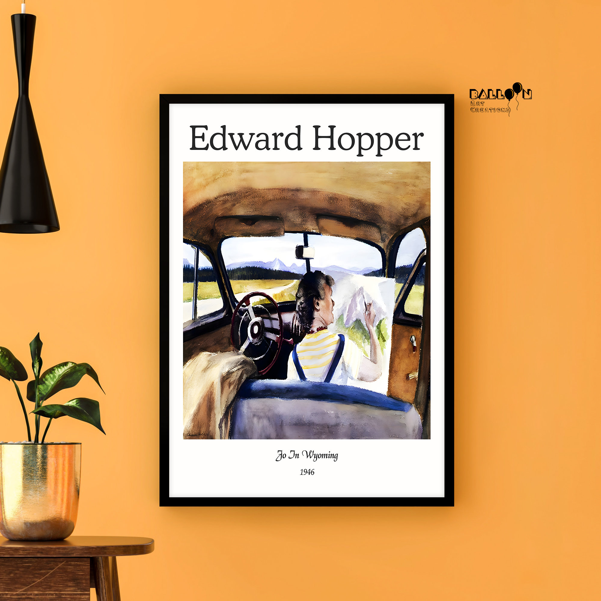 Edward Hopper, Jo in Wyoming, 1946, Hopper Wall Poster, Exhibition ...