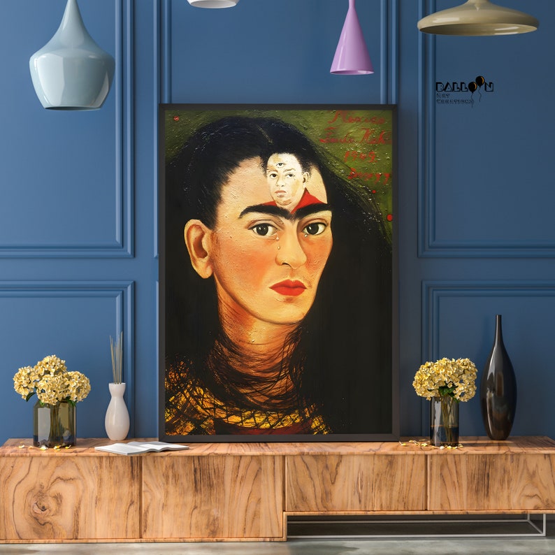 Frida Kahlo, Diego Y Yo, 1949, Frida Kahlo Poster, Modern Art Print ...
