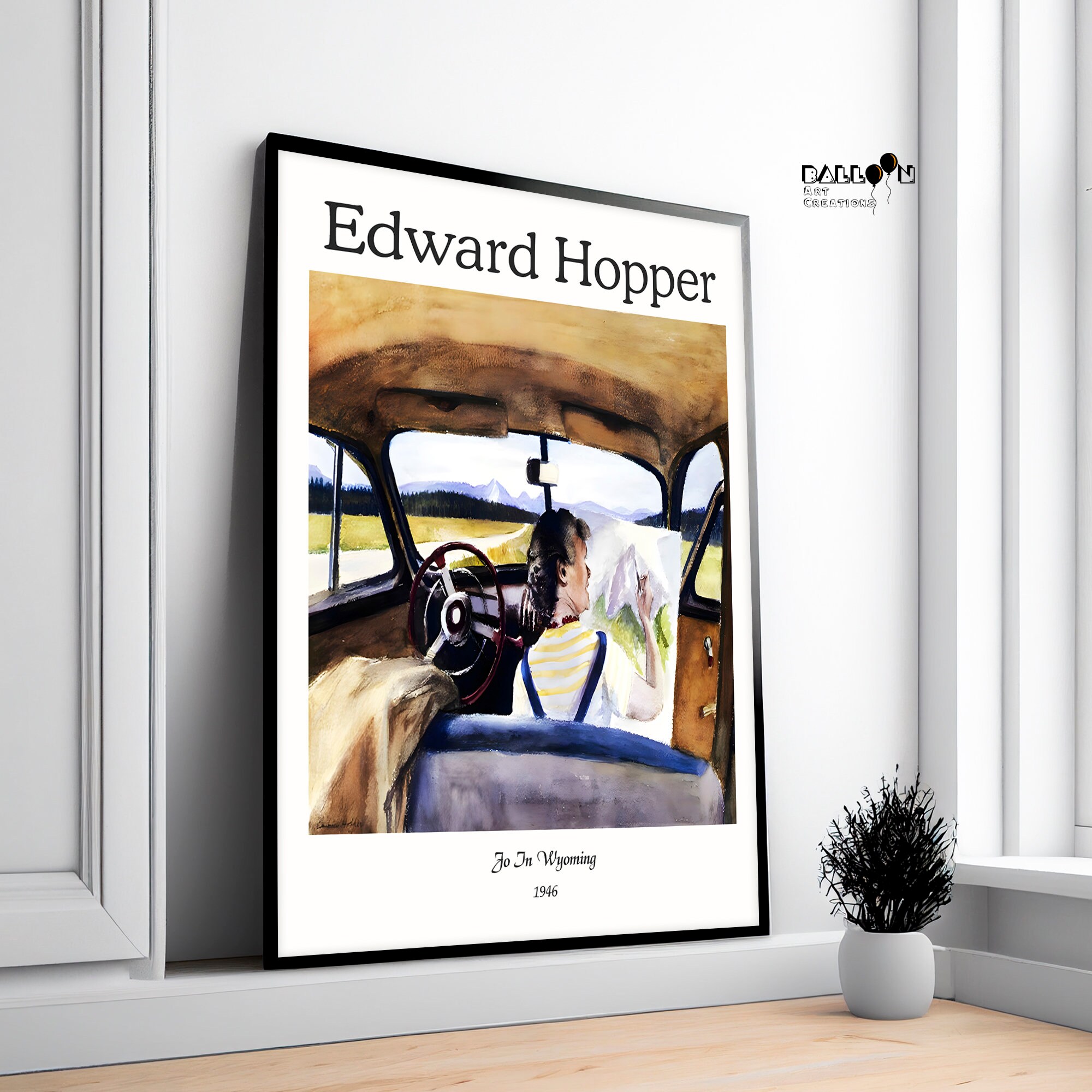 Edward Hopper, Jo in Wyoming, 1946, Hopper Wall Poster, Exhibition ...