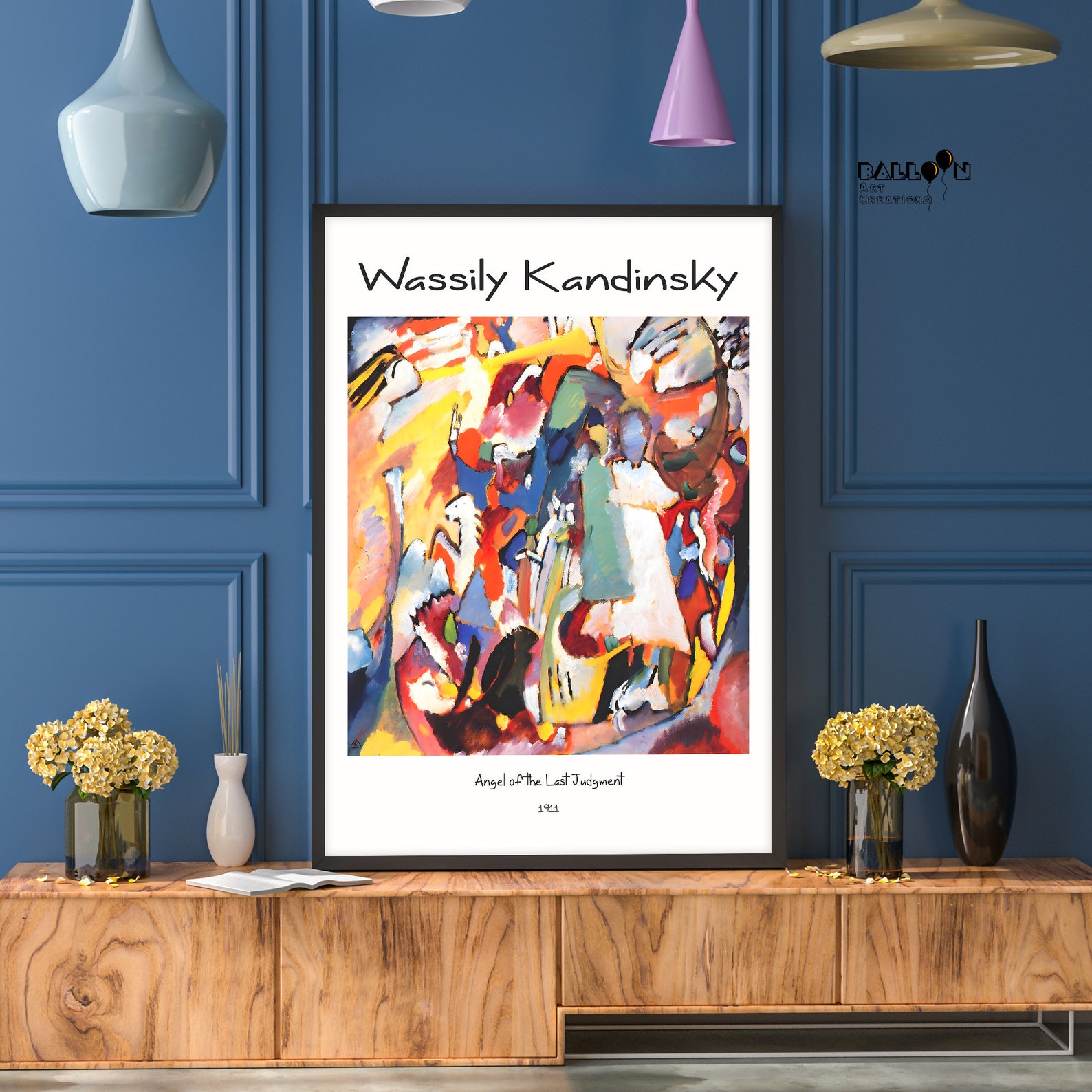 Wassily Kandinsky, Angel of the Last Judgment, 1911, Kandinsky Wall Art ...