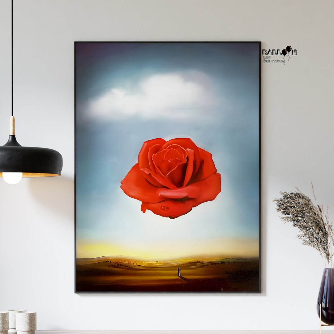 Salvador Dali, Meditative Rose, 1958, Salvador Dali Print, Abstract Art ...