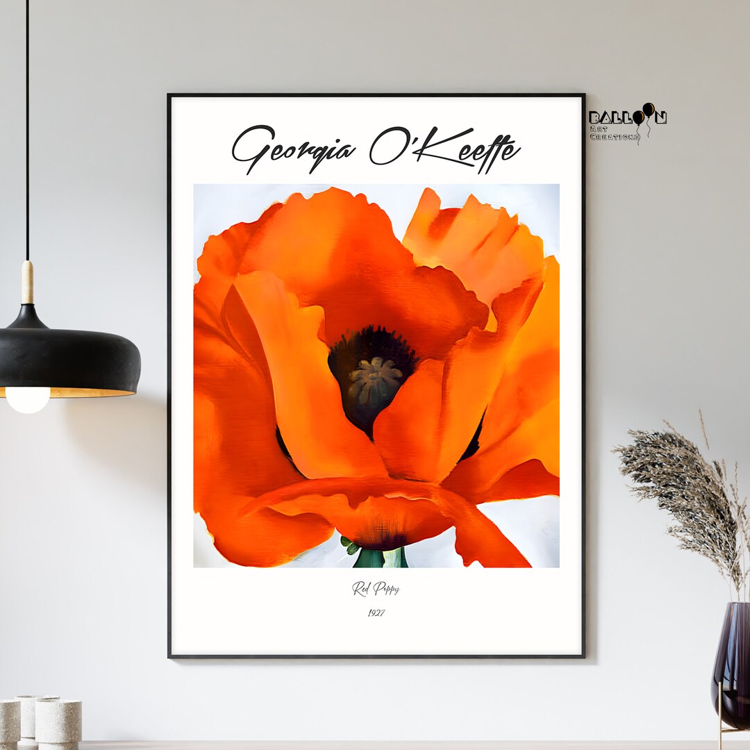 Georgia O'keeffe, Red Poppy, 1927, O'keeffe Poster, Modern Art Print ...