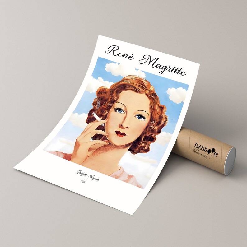 Rene Magritte, Georgette Magritte, 1934, Rene Magritte Poster, Magritte ...