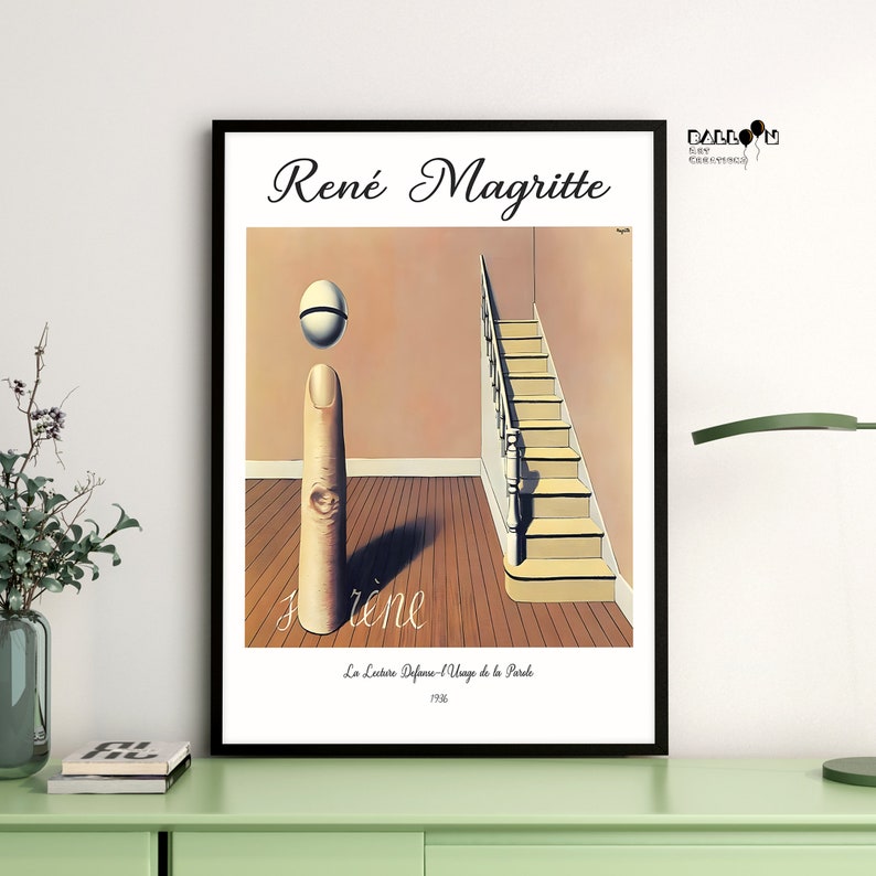 Rene Magritte, La Lecture Defanse-l'usage De La Parole, 1936, Rene ...