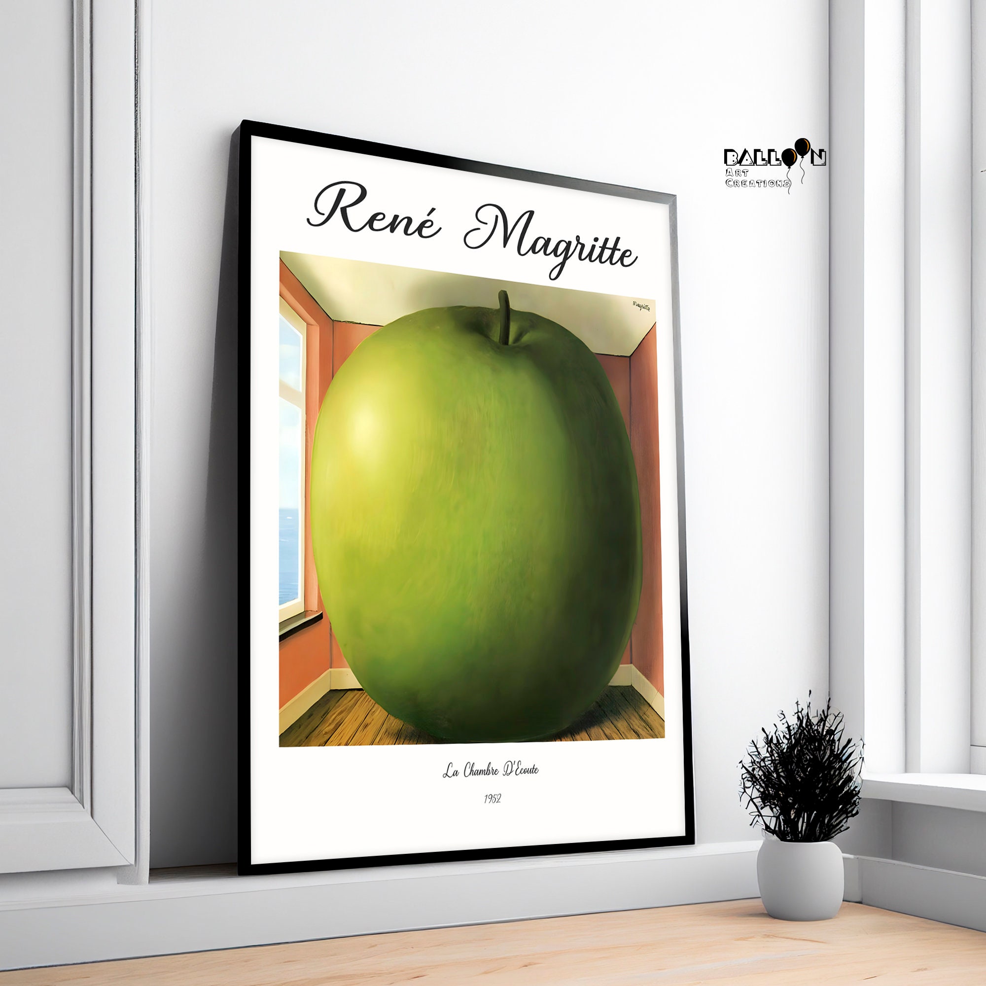 Rene Magritte, La Chambre D'ecoute, 1952, Rene Magritte Poster ...