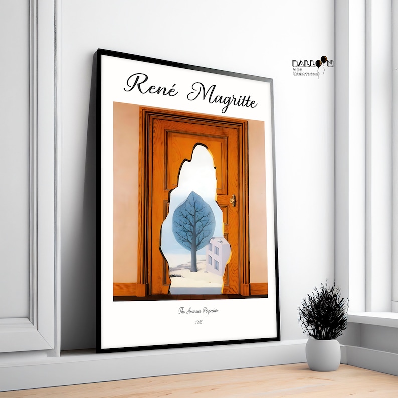 Rene Magritte, the Amorous Perpective, 1935, Rene Magritte Poster ...