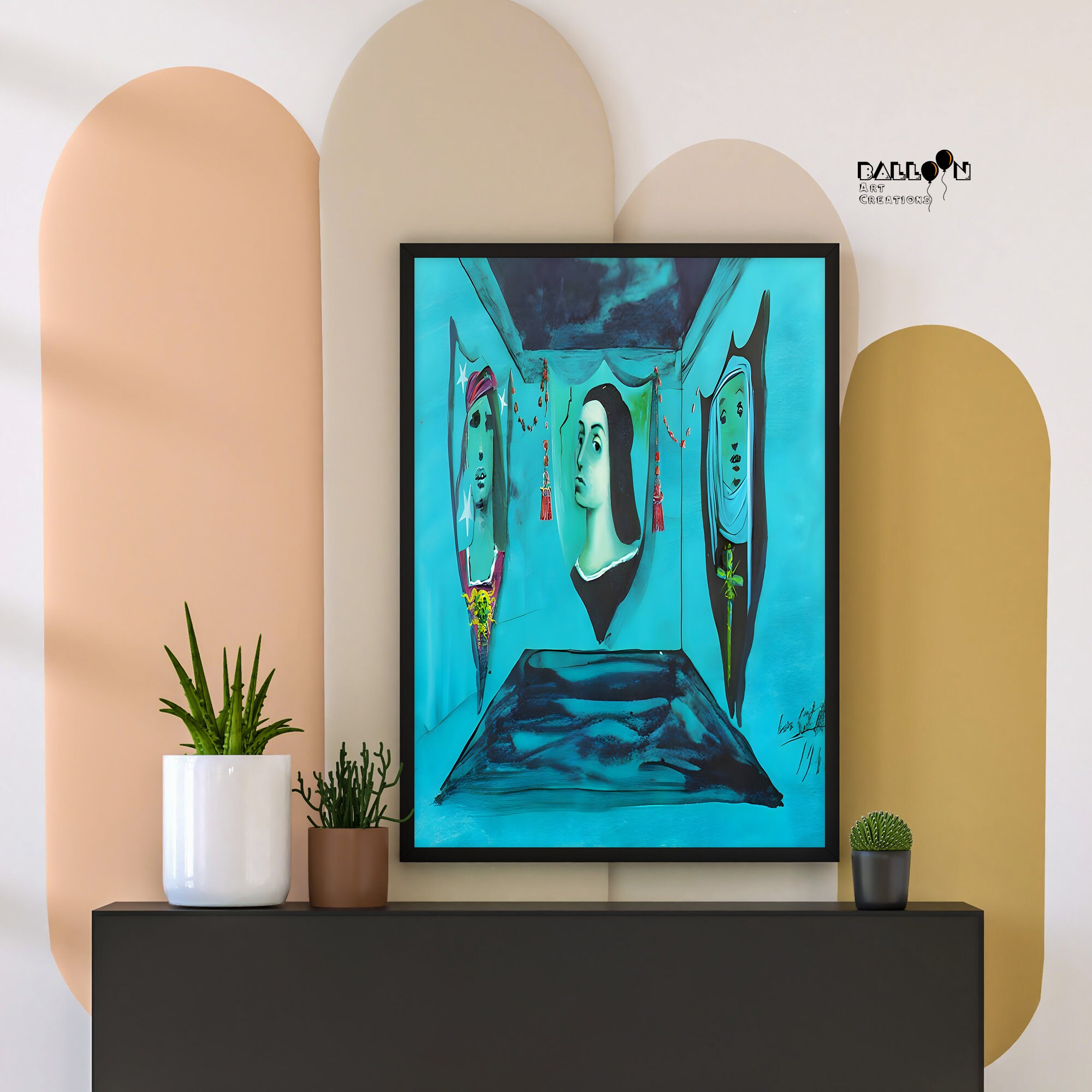 Salvador Dali, Design for the Set of 'romeo and Juliet', 1942, Salvador ...