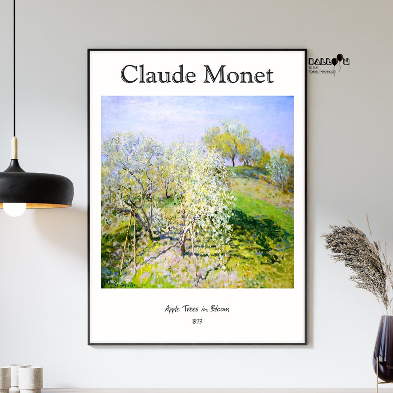 Claude Monet, Apple Trees in Bloom, 1873, Claude Monet Print, Gift Idea ...
