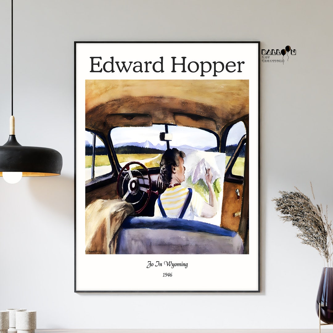 Edward Hopper, Jo in Wyoming, 1946, Hopper Wall Poster, Exhibition ...
