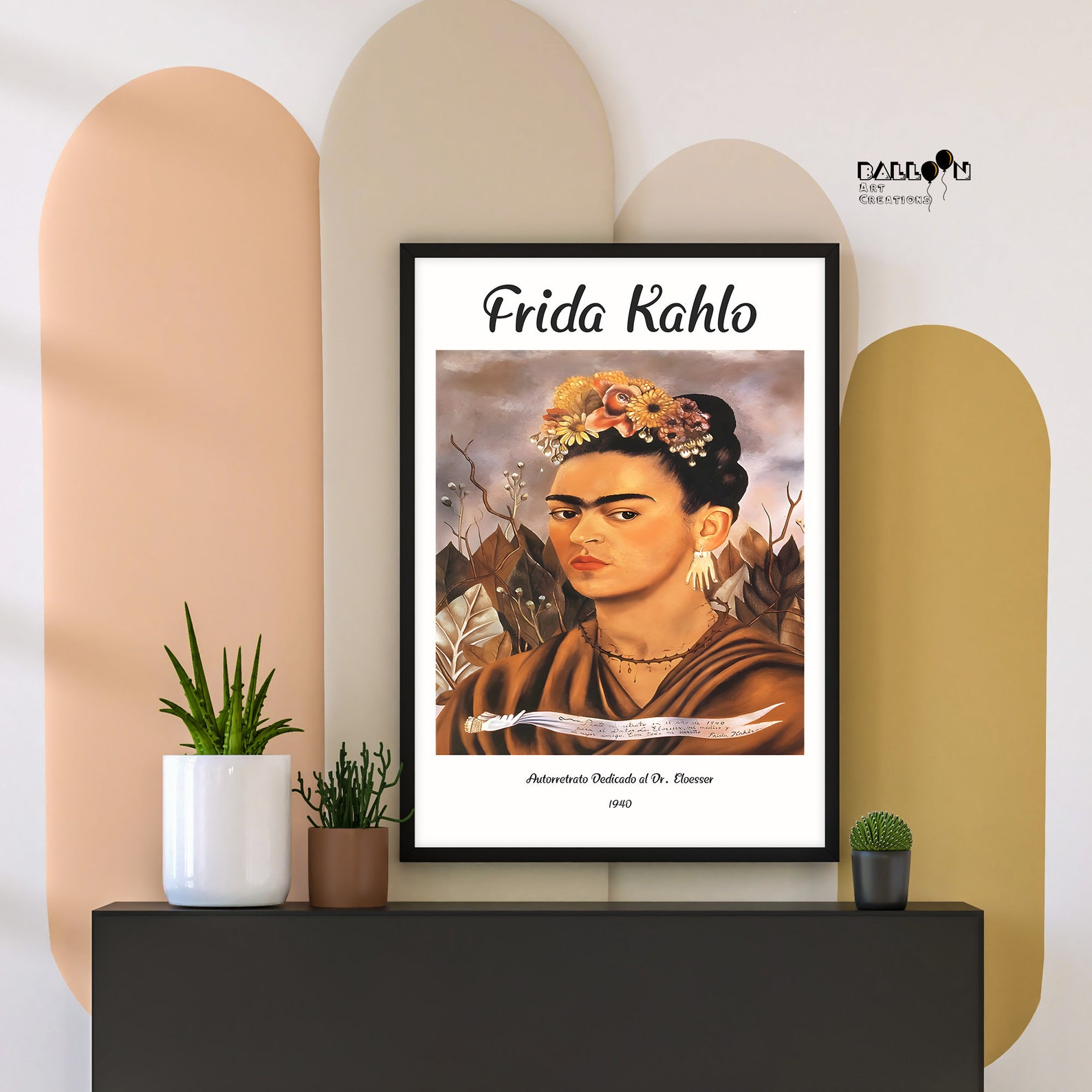 Frida Kahlo, Autorretrato Dedicado Al Dr. Eloesser, 1940, Frida Kahlo ...