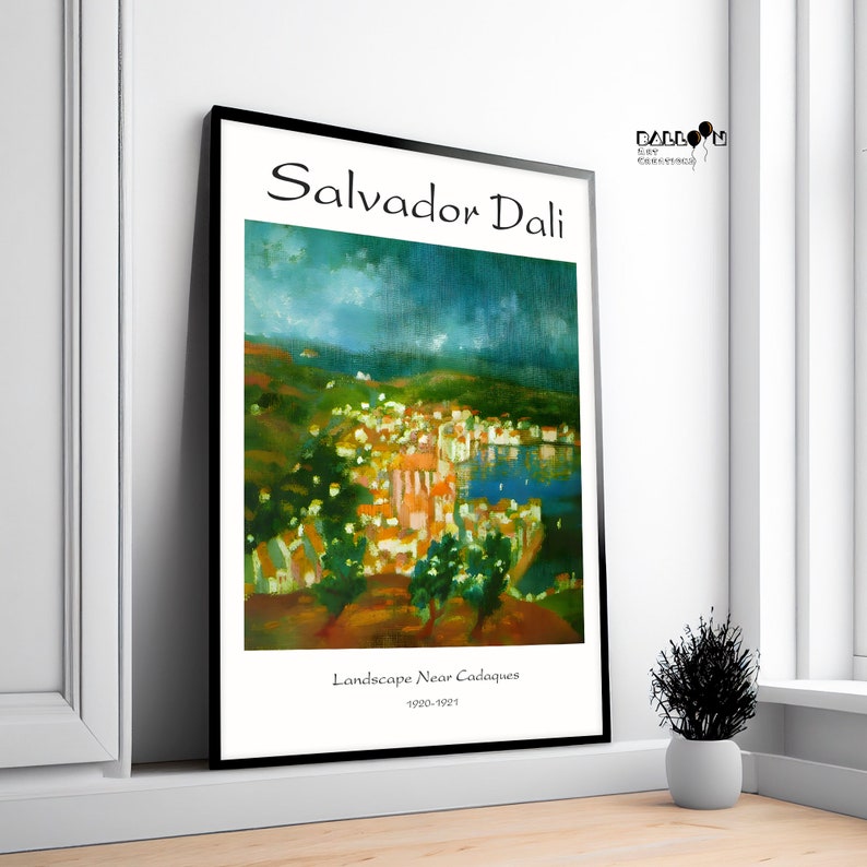 Salvador Dali, Landscape Near Cadaques, 1920-1921, Salvador Dali Print ...