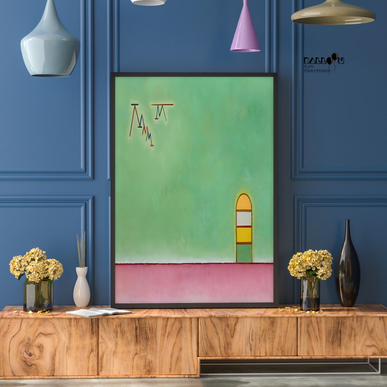 Wassily Kandinsky, Green Emptyness, 1930, Kandinsky Art Poster, Modern ...