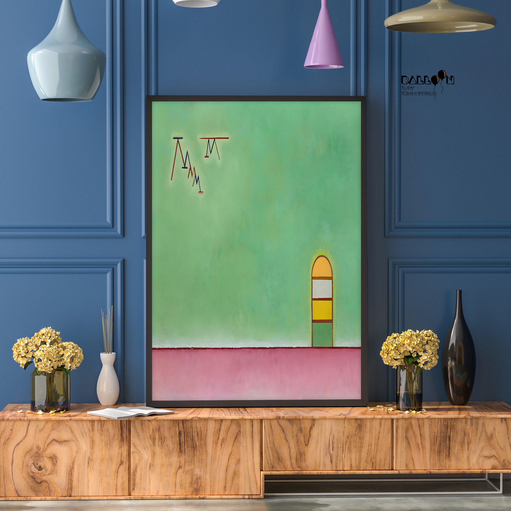 Wassily Kandinsky, Green Emptyness, 1930, Kandinsky Art Poster, Modern ...