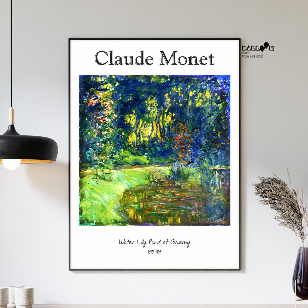 Claude Monet, Water Lily Pond at Giverny, 1918-1919, Claude Monet ...